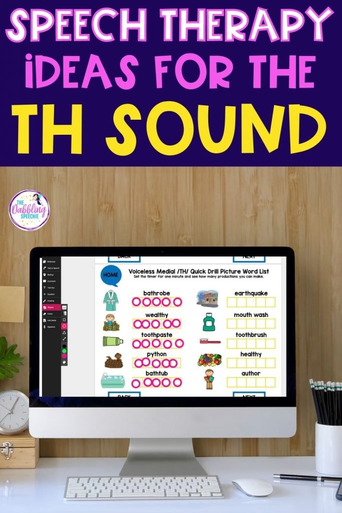 Speech Therapy TH Sound Ideas To Help Your Kids Master It ...