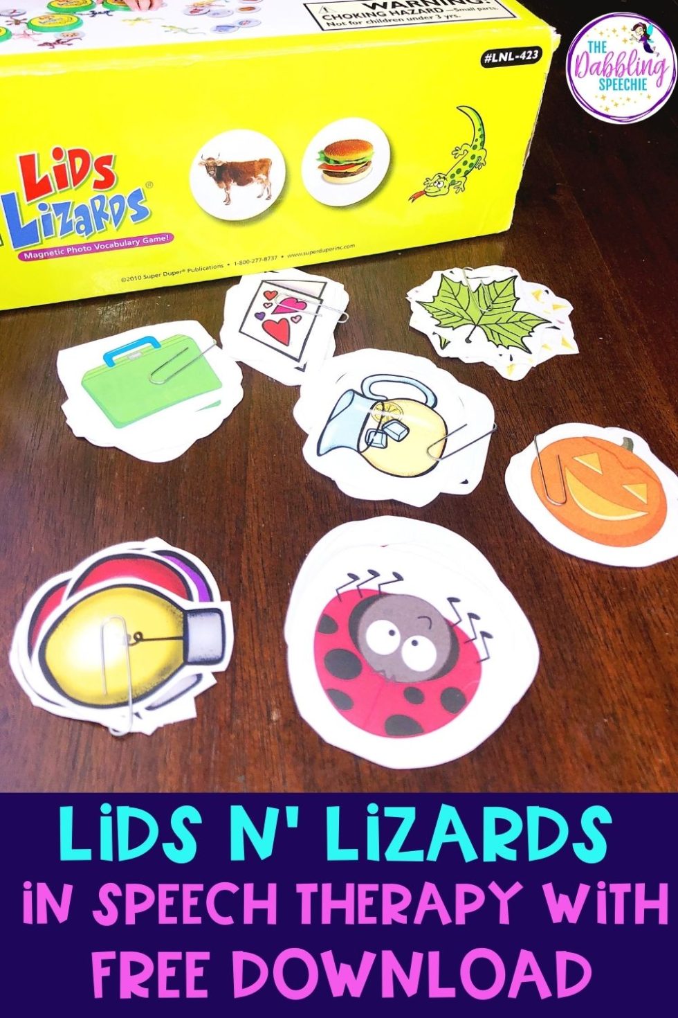 Lids N Lizards Speech Therapy Board Game - thedabblingspeechie