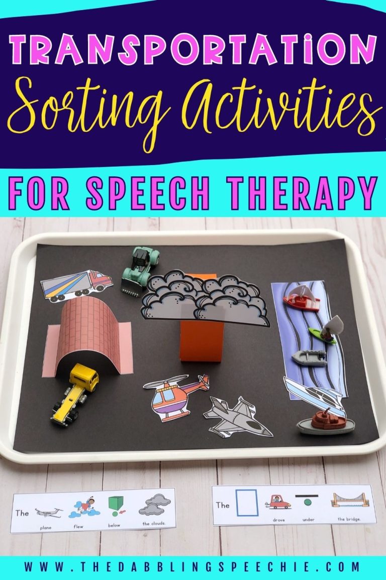 Transportation Sorting Activities for Preschoolers & Kindergarten To ...