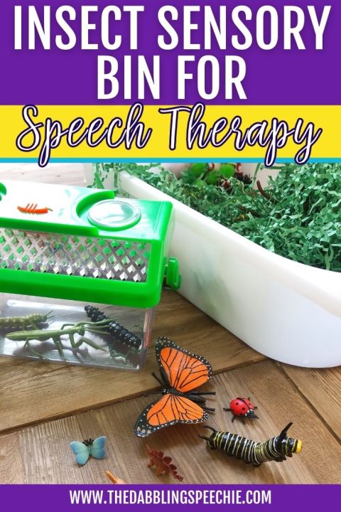 Engaging Insect Sensory Bin For Speech Therapy - thedabblingspeechie
