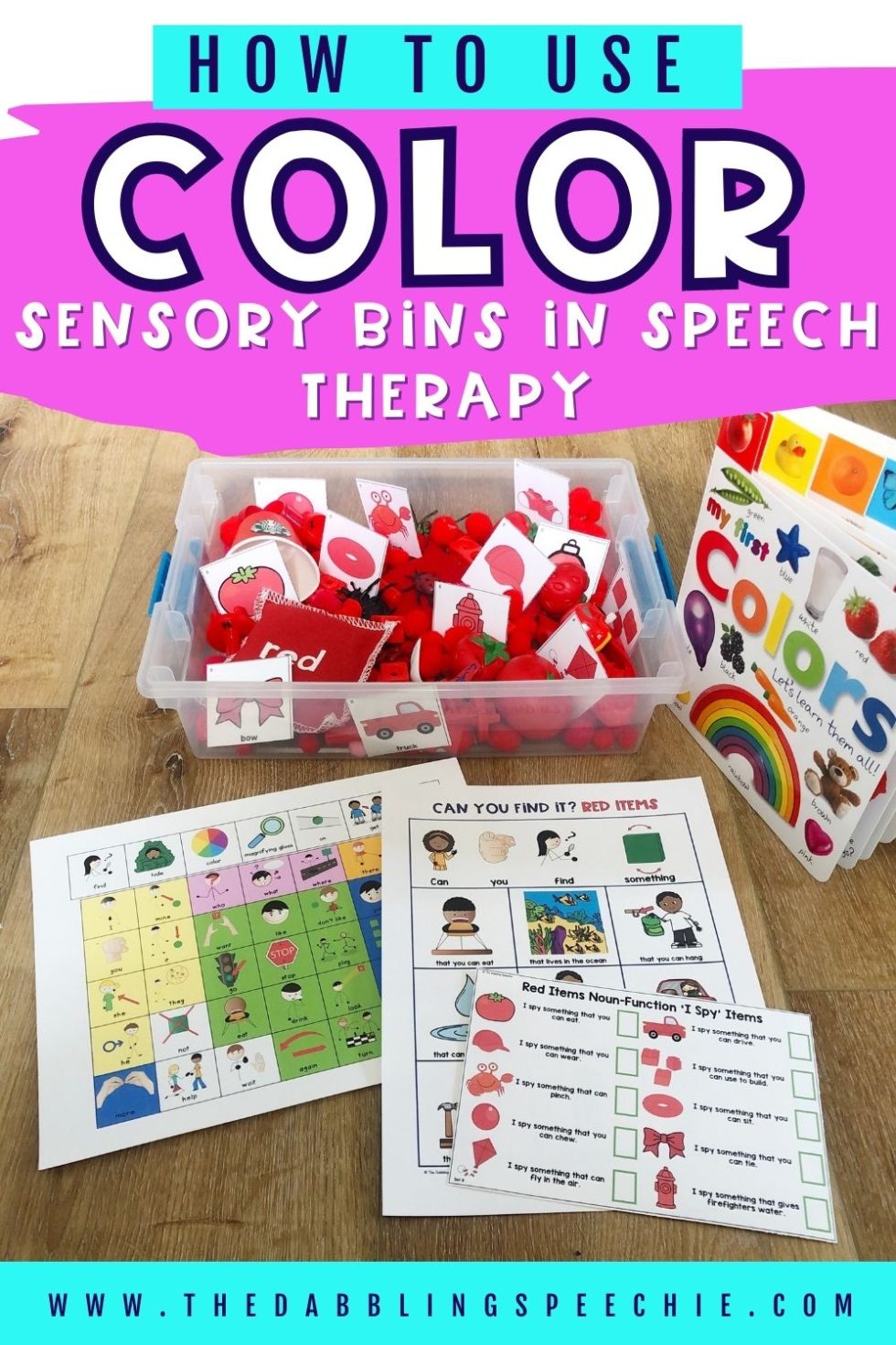 Picture Books About Colors for Speech Therapy - thedabblingspeechie