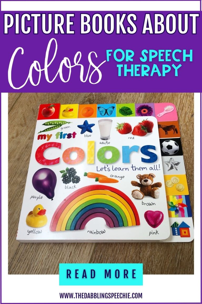 Picture Books About Colors for Speech Therapy - thedabblingspeechie