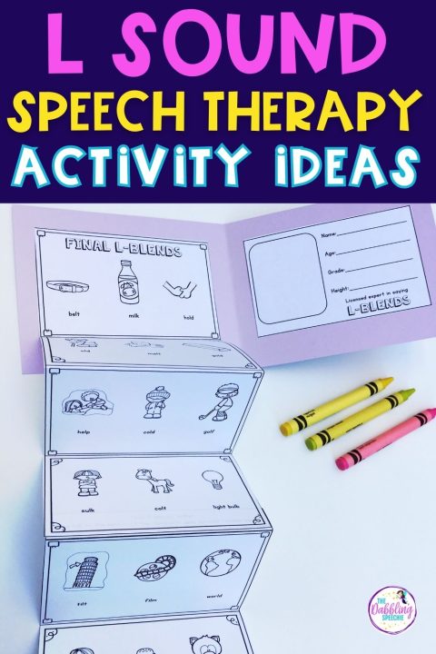 More than 10 Speech Therapy L Sound Activities That Are Effective ...