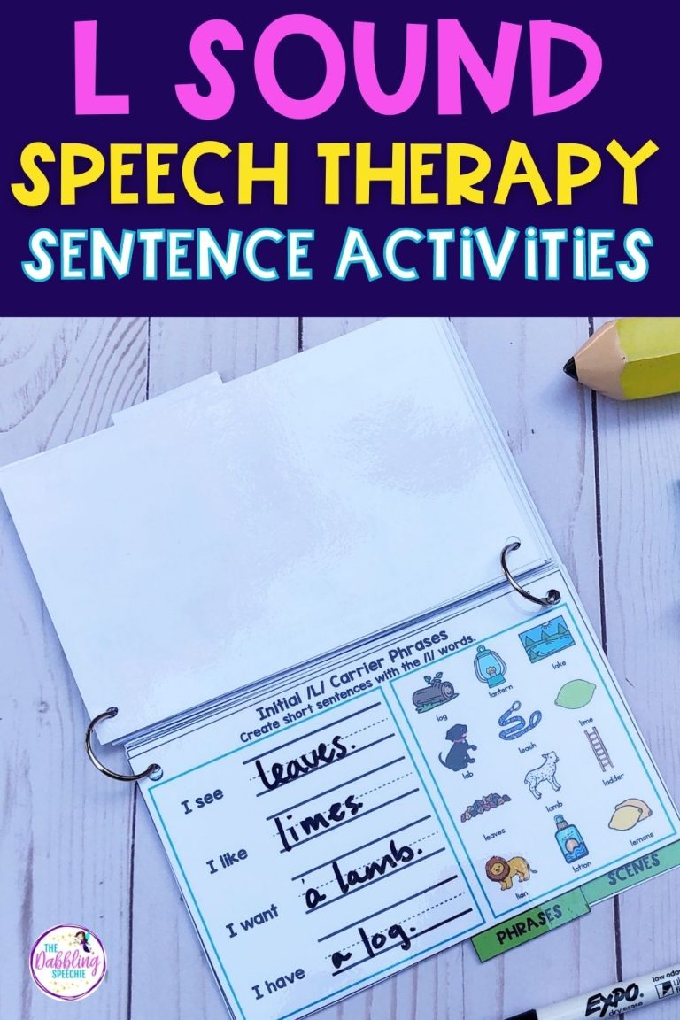 More than 10 Speech Therapy L Sound Activities That Are Effective ...