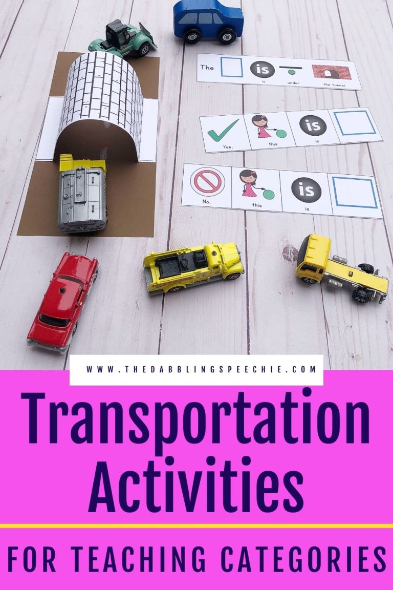 Transportation Sorting Activities for Preschoolers & Kindergarten To ...