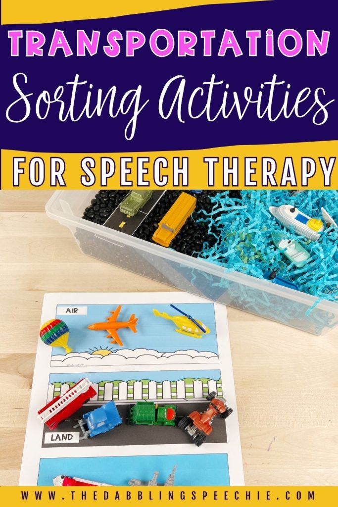 Transportation Sorting Activities for Preschoolers & Kindergarten To ...