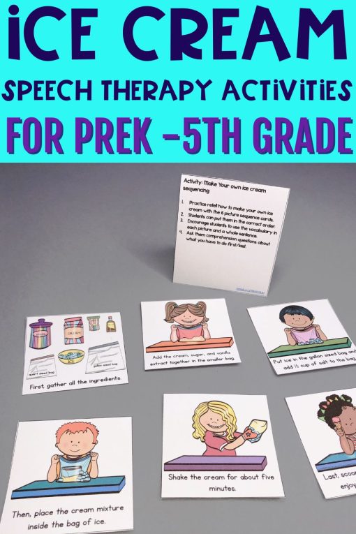 Engaging Ice Cream Speech Therapy Activities - thedabblingspeechie