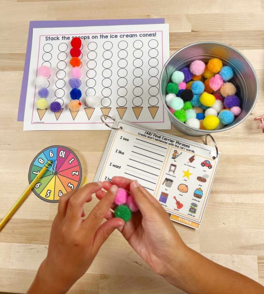 Engaging Ice Cream Speech Therapy Activities - thedabblingspeechie