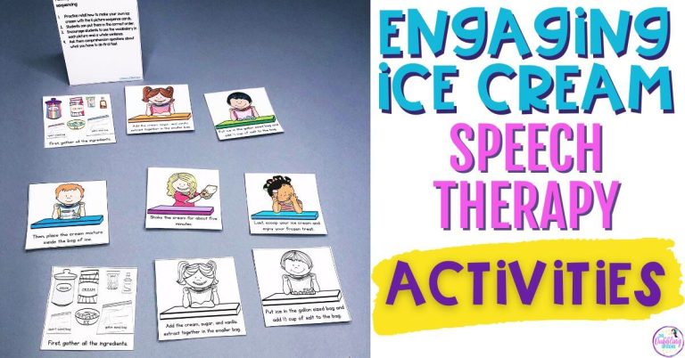 Engaging Ice Cream Speech Therapy Activities - thedabblingspeechie