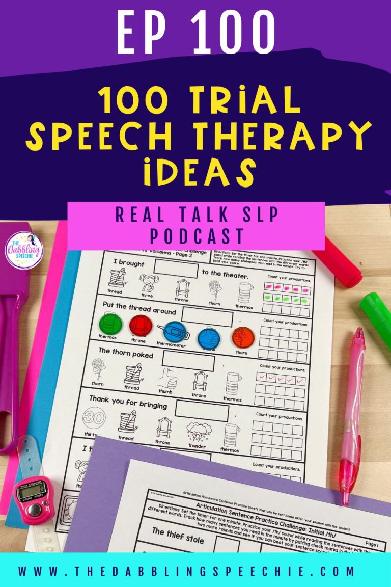 100 Trials for Speech Therapy