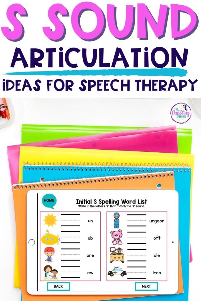 Speech Therapy S Sound Activities and Articulation Games ...