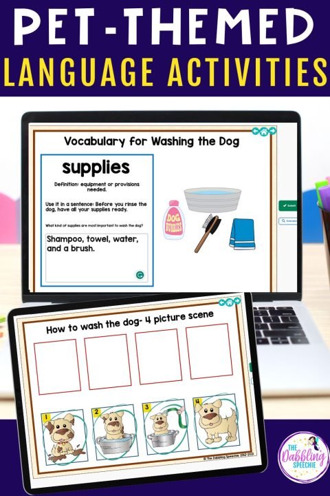 Pet-Themed Speech Therapy Activities - thedabblingspeechie