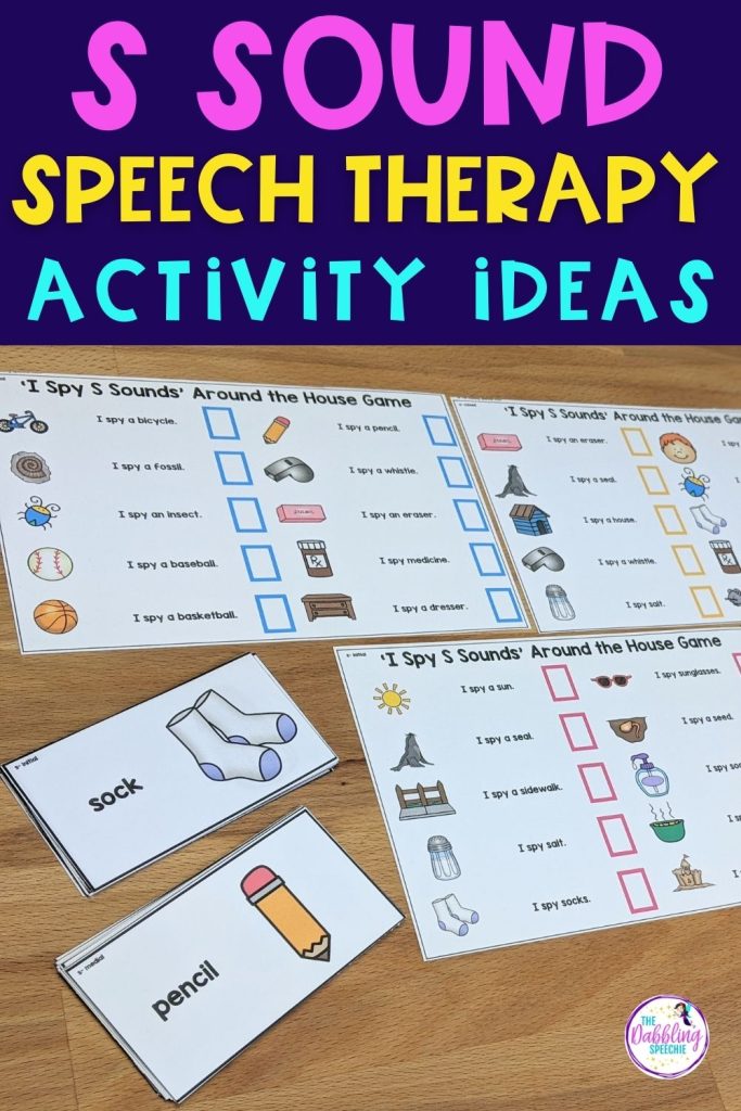 Speech Therapy S Sound Activities and Articulation Games ...