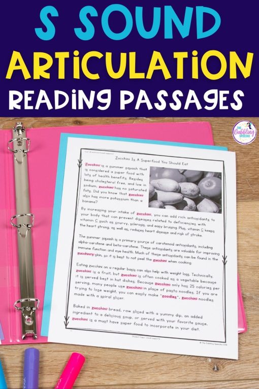 Speech Therapy S Sound Activities and Articulation Games ...