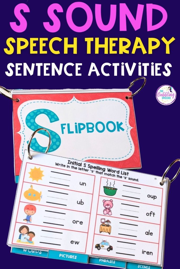 Speech Therapy S Sound Activities and Articulation Games ...