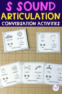 Speech Therapy S Sound Activities and Articulation Games ...