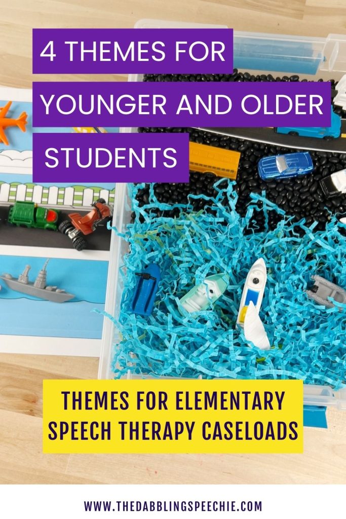 4 Speech Therapy Themes for Younger & Older Students - thedabblingspeechie