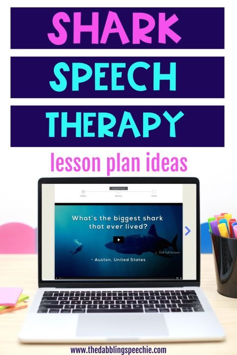 Shark Week Speech Therapy Lesson Plan for Upper Elementary ...