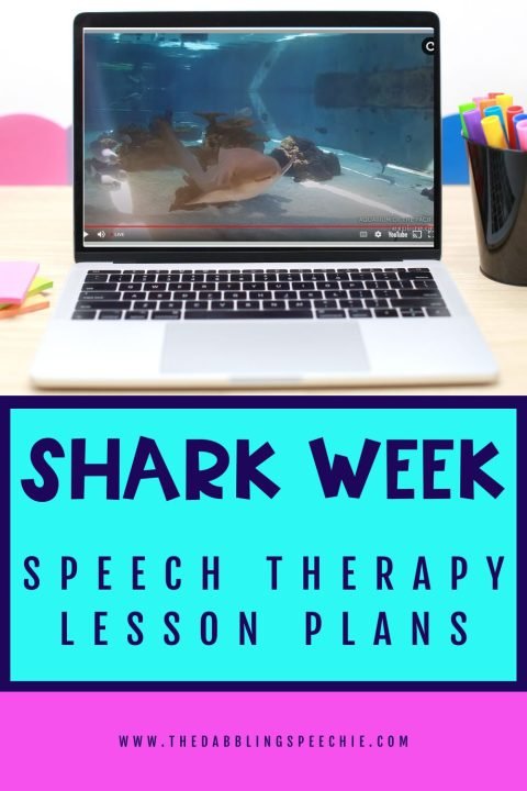Shark Week Speech Therapy Lesson Plan for Upper Elementary ...