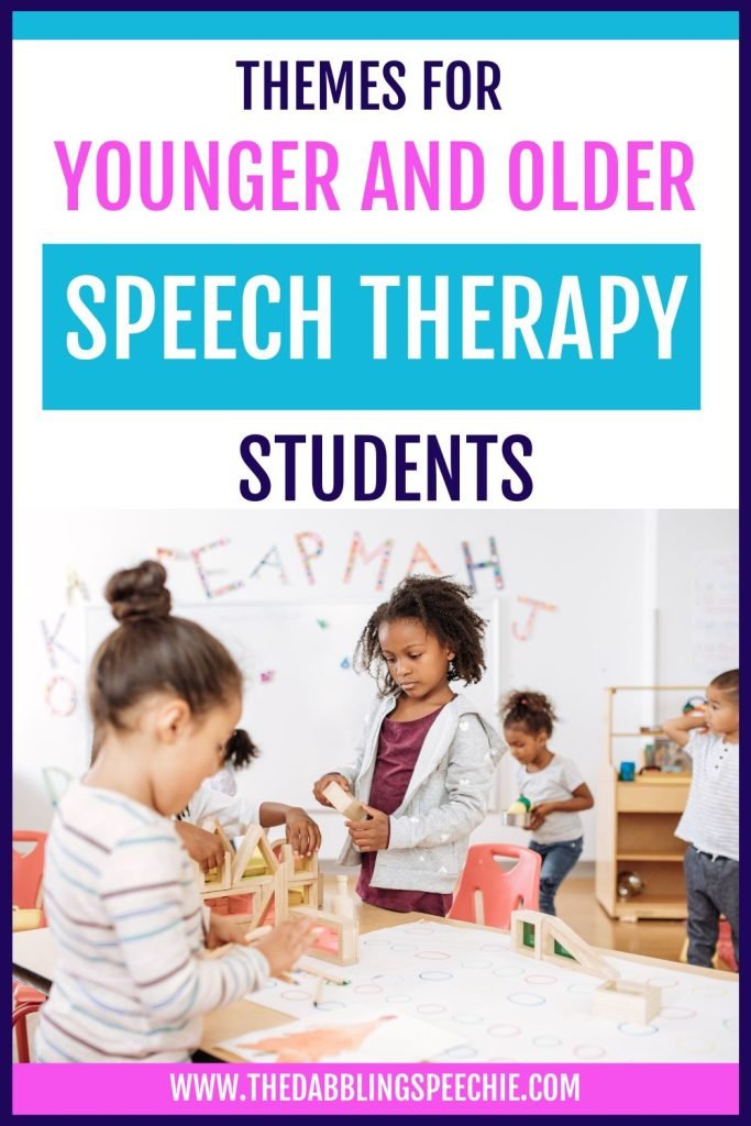 4 Speech Therapy Themes for Younger & Older Students - thedabblingspeechie