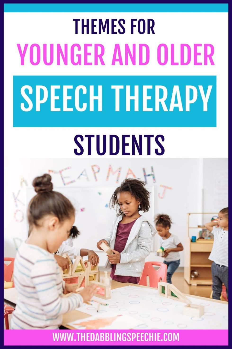 4 Speech Therapy Themes for Younger & Older Students - thedabblingspeechie