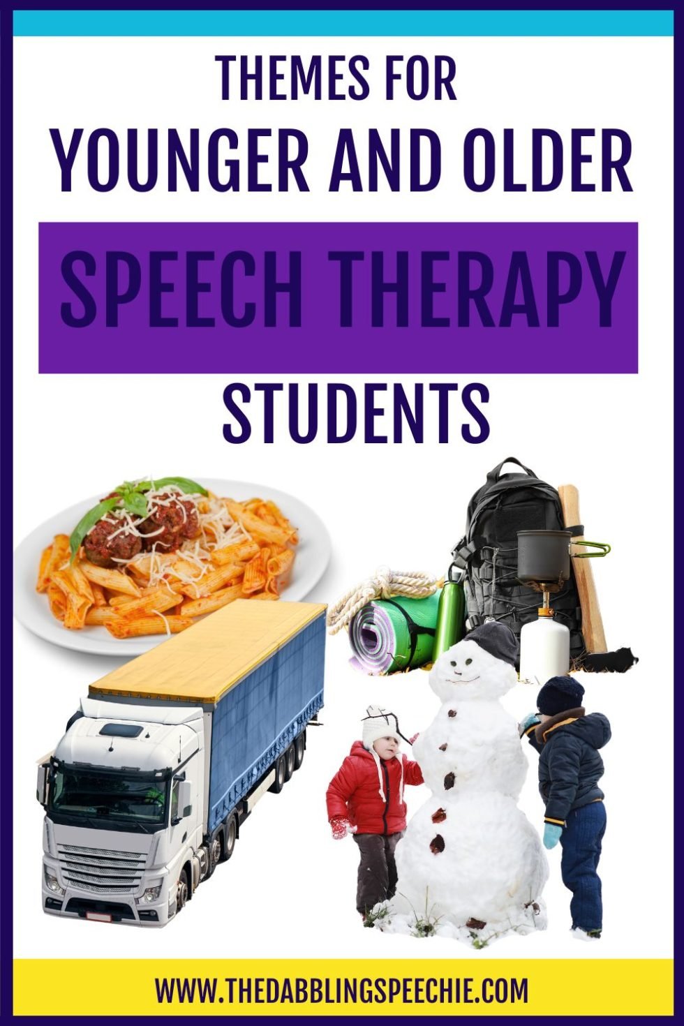 4 Speech Therapy Themes for Younger & Older Students - thedabblingspeechie