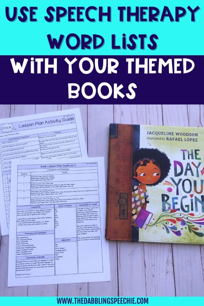 5 Places to Find Themed Word Lists for Speech Therapy - thedabblingspeechie