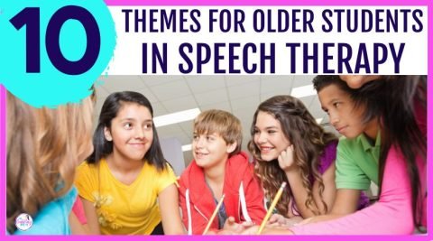 10 Themes Older Students in Speech Therapy Will Love - thedabblingspeechie