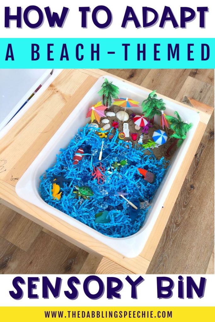 Beach Theme Speech Therapy Tips for Targeting Multiple Goals ...