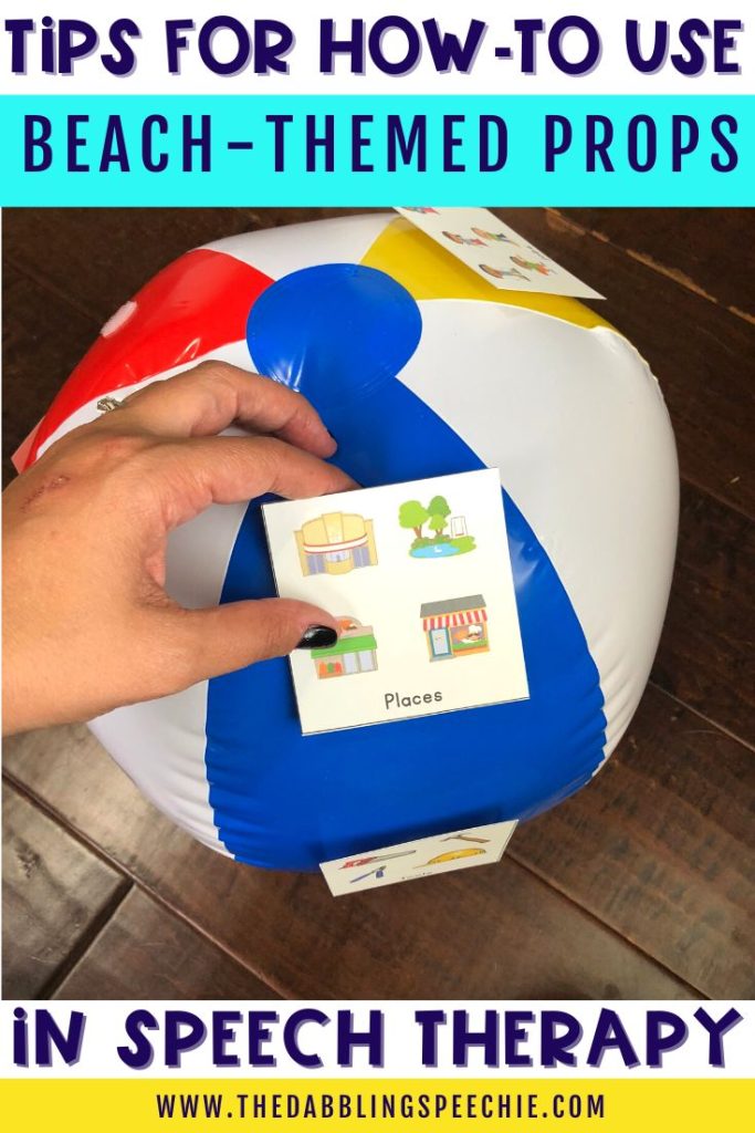 Beach Theme Speech Therapy Tips for Targeting Multiple Goals ...