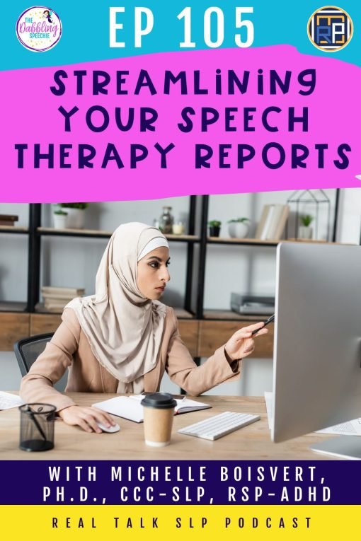 speech therapy report
