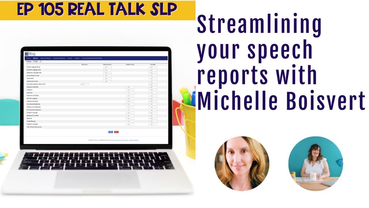 speech therapy report