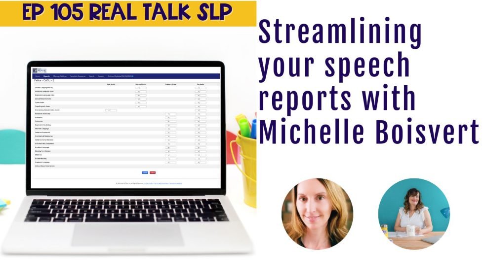 speech therapy report