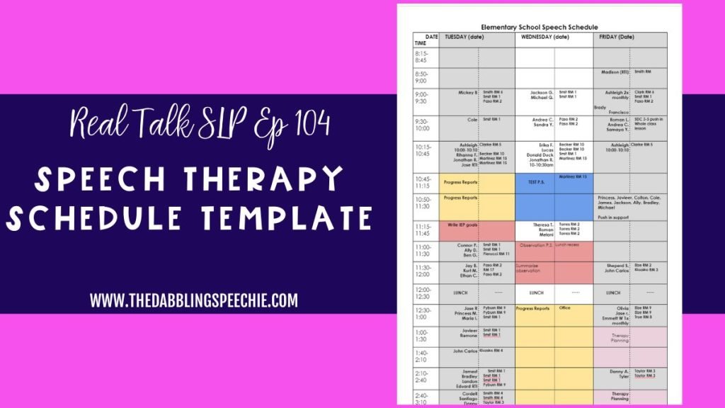 speech-therapy-schedule-template
