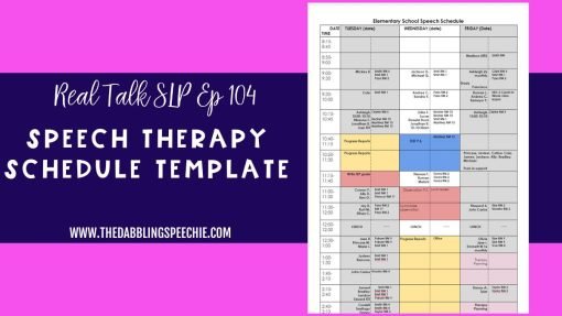 speech-therapy-schedule-template