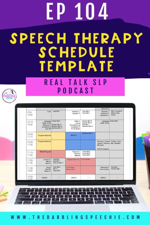 speech-therapy-schedule-template