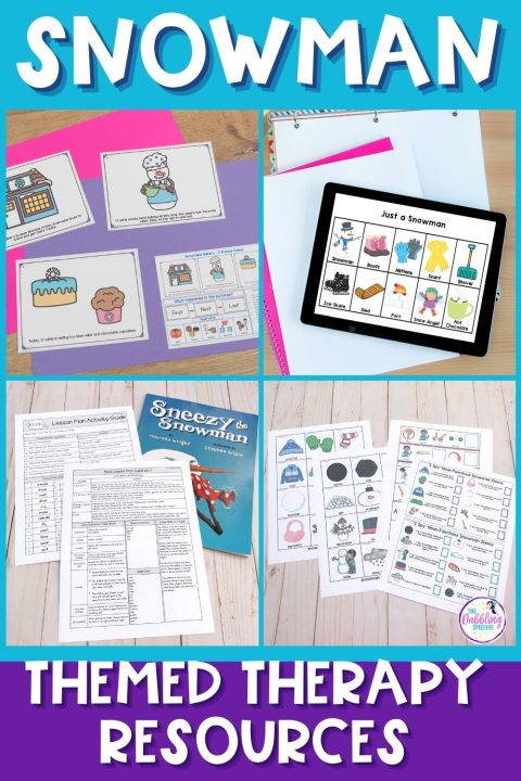 Must Have Snowman Toys for Speech Therapy - thedabblingspeechie