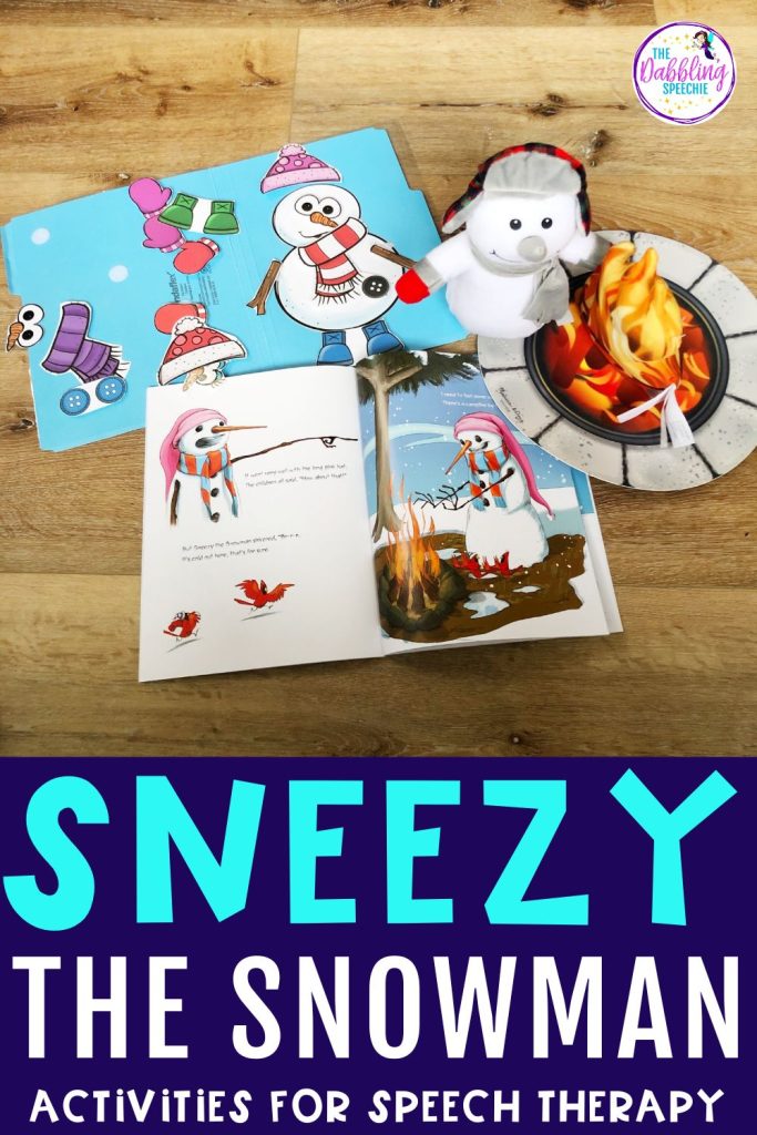 Best Sneezy the Snowman Activities for Speech Therapy - thedabblingspeechie
