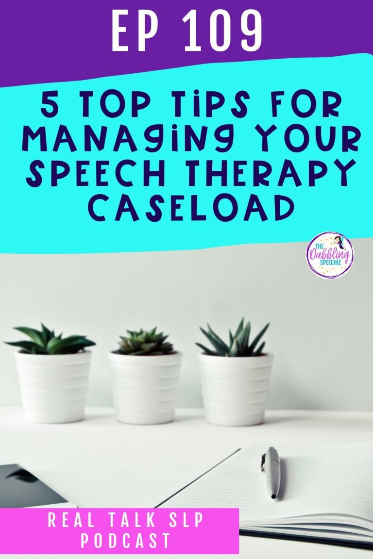 5 Things to Help You Get Stuff Done With Your Speech Therapy Caseload ...