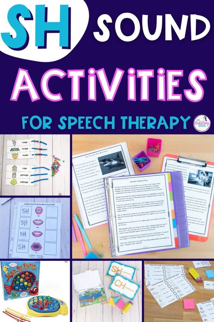 Fun & Engaging SH Sound Speech Therapy Activities - thedabblingspeechie