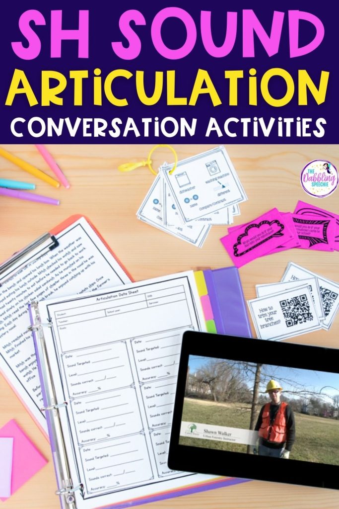 Fun & Engaging SH Sound Speech Therapy Activities - thedabblingspeechie