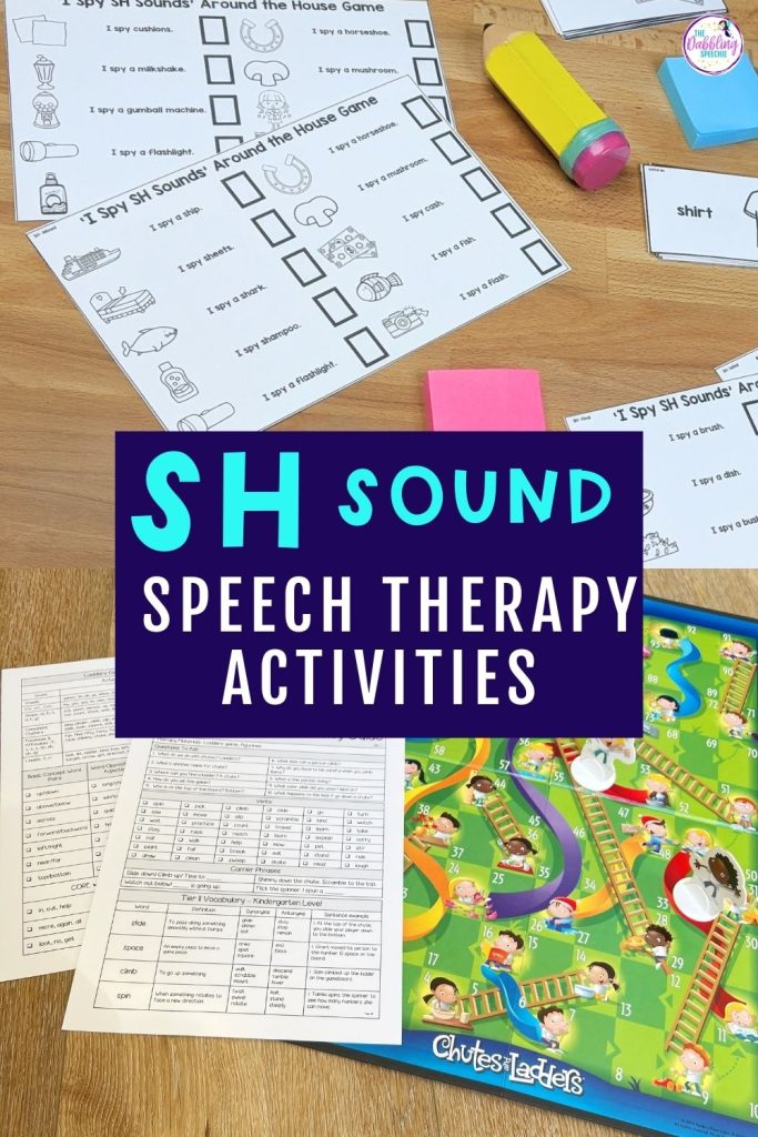 Fun & Engaging SH Sound Speech Therapy Activities - thedabblingspeechie