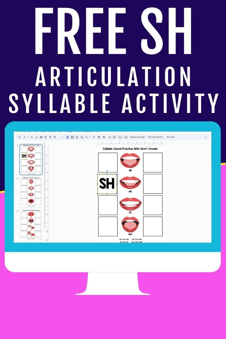Fun & Engaging SH Sound Speech Therapy Activities - thedabblingspeechie