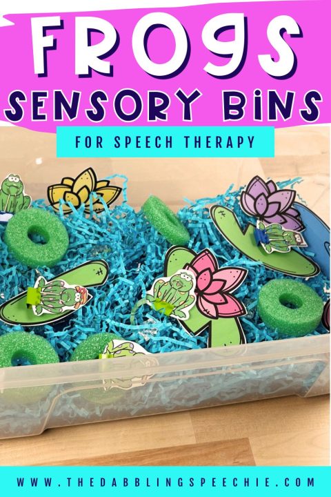 Easy Frog Sensory Bins For Preschool & Kindergarten Speech Therapy ...