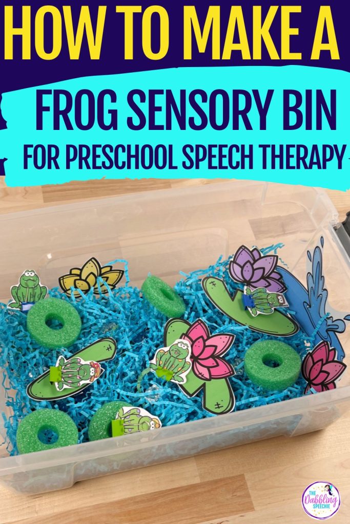 Easy Frog Sensory Bins For Preschool & Kindergarten Speech Therapy ...
