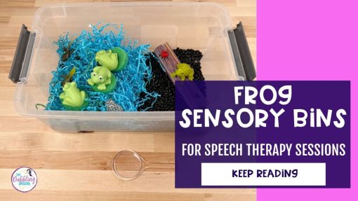 Easy Frog Sensory Bins For Preschool & Kindergarten Speech Therapy ...