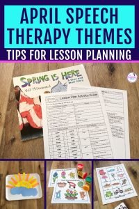 The BEST April Speech Therapy Themes to Plan - thedabblingspeechie