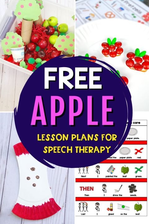 Engaging Apple Speech Therapy Activities For Preschool Push-In Lessons ...