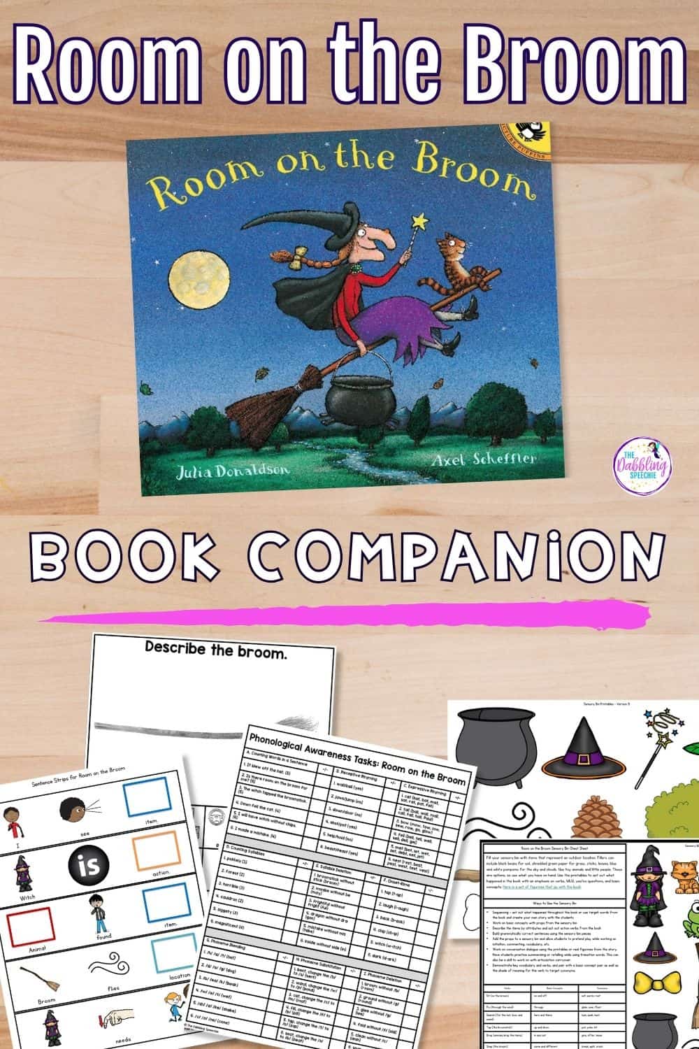 Room on the Broom Speech Therapy Lesson Ideas - thedabblingspeechie