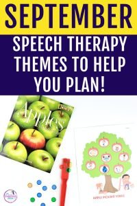 Engaging Speech Therapy Themes for September - thedabblingspeechie